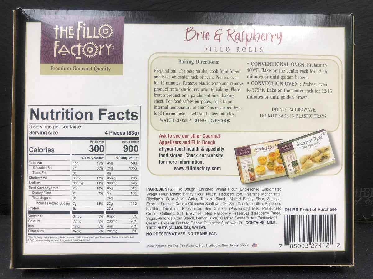 Fillo Factory Frozen Appetizers (Assorted) – The Cheese Shop of Centerbrook